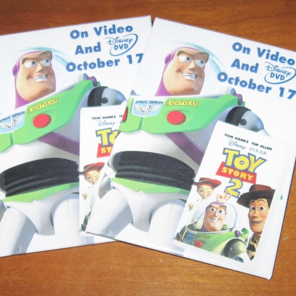 Disney | Other | Toy Story 2 Badges Buzz Lightyear Disney Pixar ...